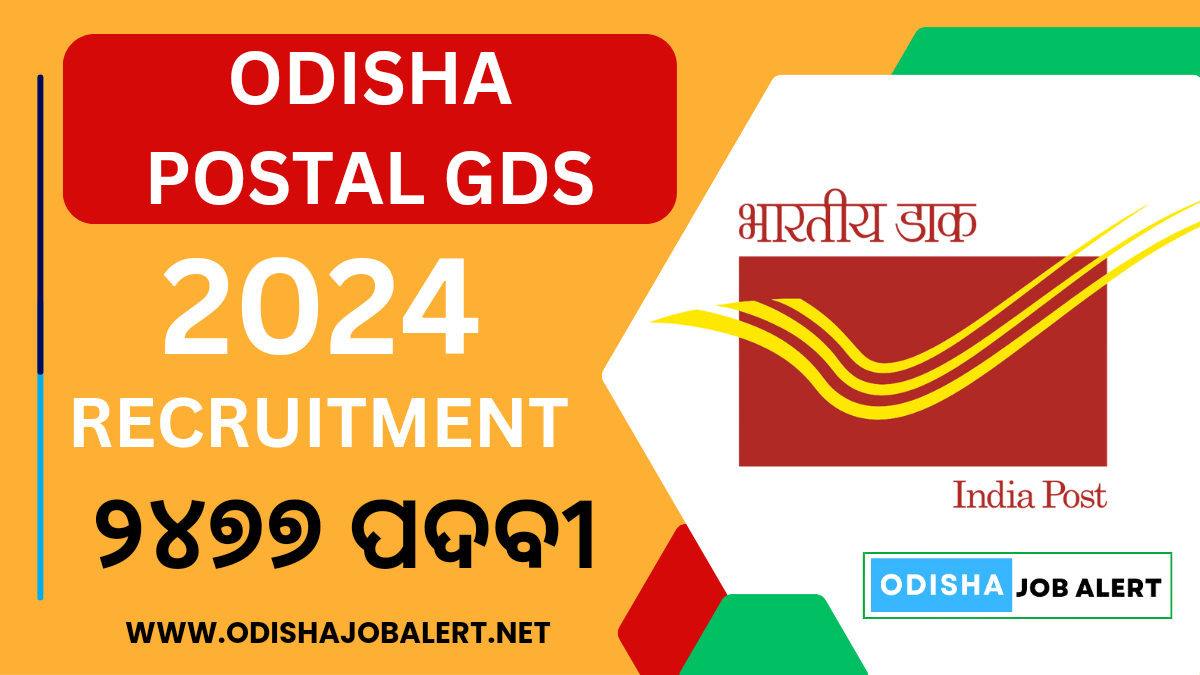 Odisha Postal GDS Recruitment 2024 : Apply Online For 2477 Posts ...